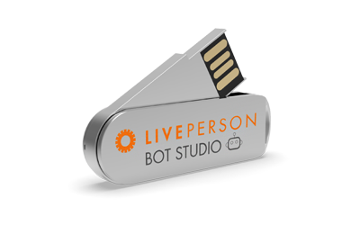 Chrome Spin USB Flash Drive CustomUSB